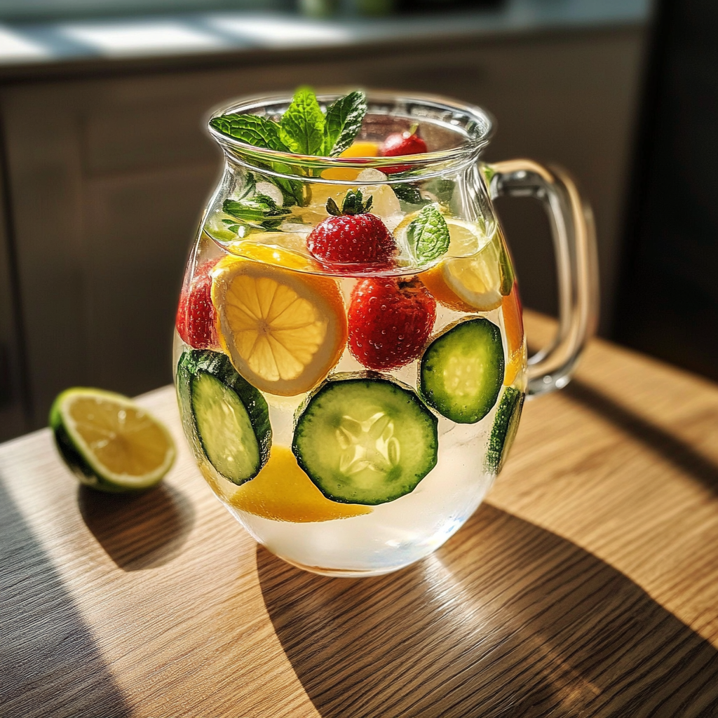 Refreshing Aesthetic Water Infusion with Lemon, Cucumber, and Mint ...