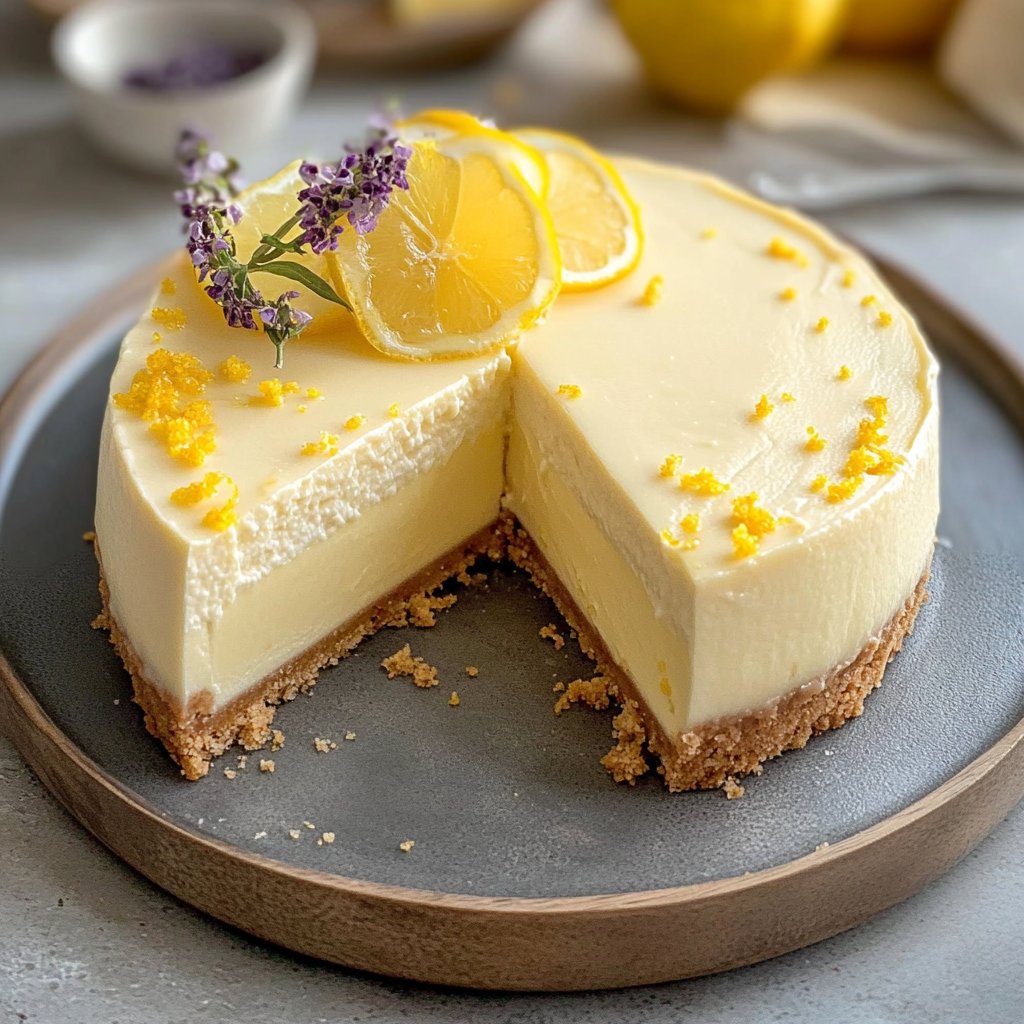 Amazing Easy No-bake Lemon Cheesecake Recipe Delight