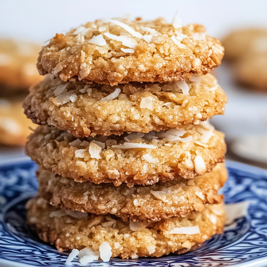 Amazing Crispy, Chewy Carolina Coconut Cookies Delight