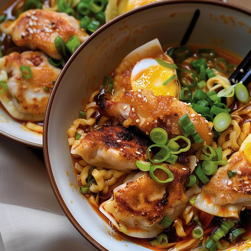 Amazing Fried Chicken Gyoza Ramen for a Delicious Comfort Meal