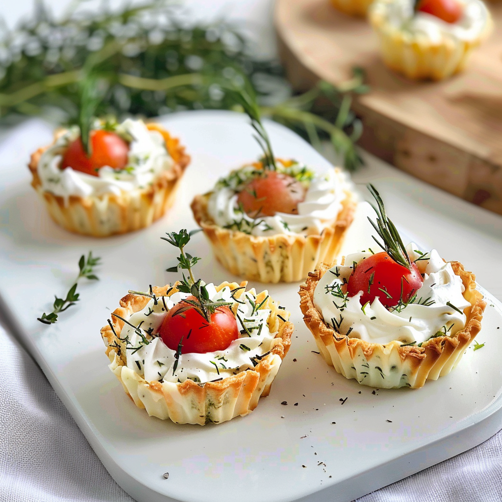 Amazing Spring Herb Cream Cheese Appetizer Cups Delight