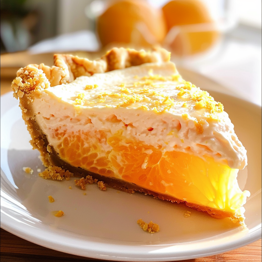 Amazing Creamy Orange Pie (No Bake) for Delicious Delights